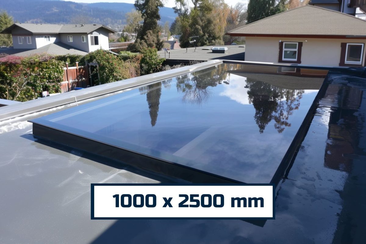 Flat Roof Skylight 1000 x 2500 mm – Regal Glass Group