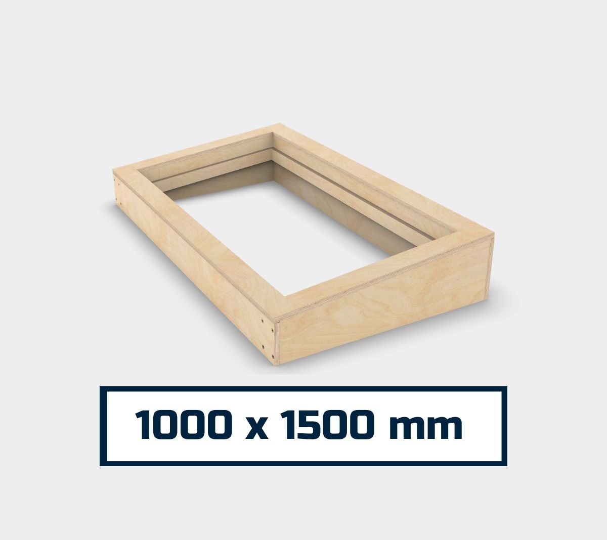 Inclined Insulated Upstand for Flat Roof Skylight 1000 x 1500 mm ...