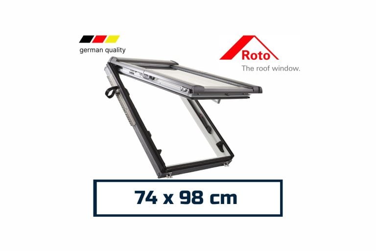 Roto Pitched Roof Skylight Top-hung 74 x 98 cm PVC