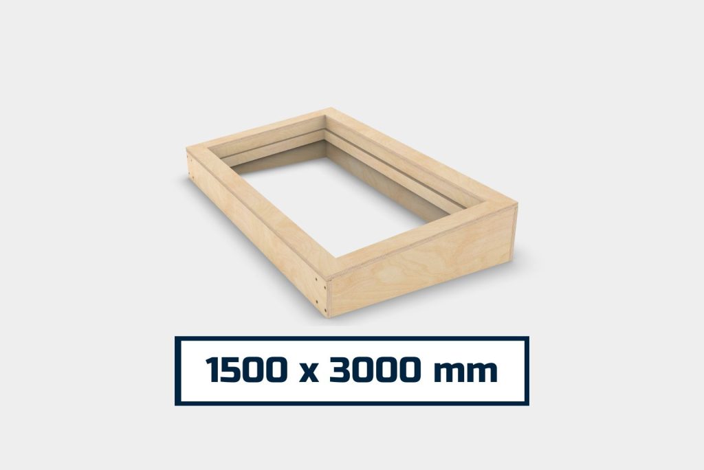 Inclined Insulated Upstand for Flat Roof Skylight 600 x 3000 mm