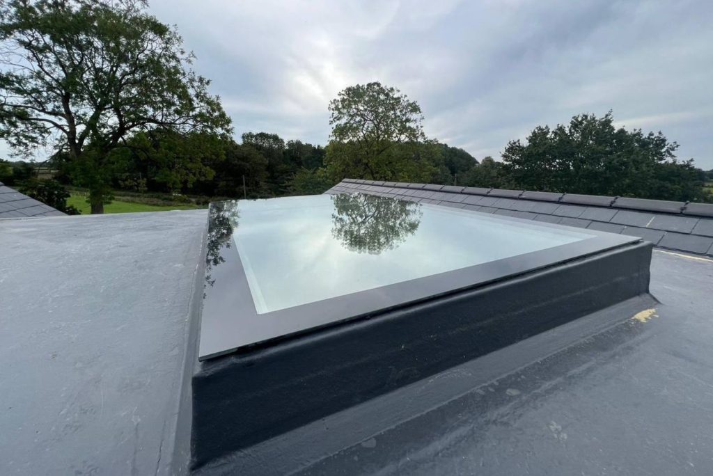 Fixed, Frameless, Modular Rooflight Three Panes 1500 mm x 4000 mm