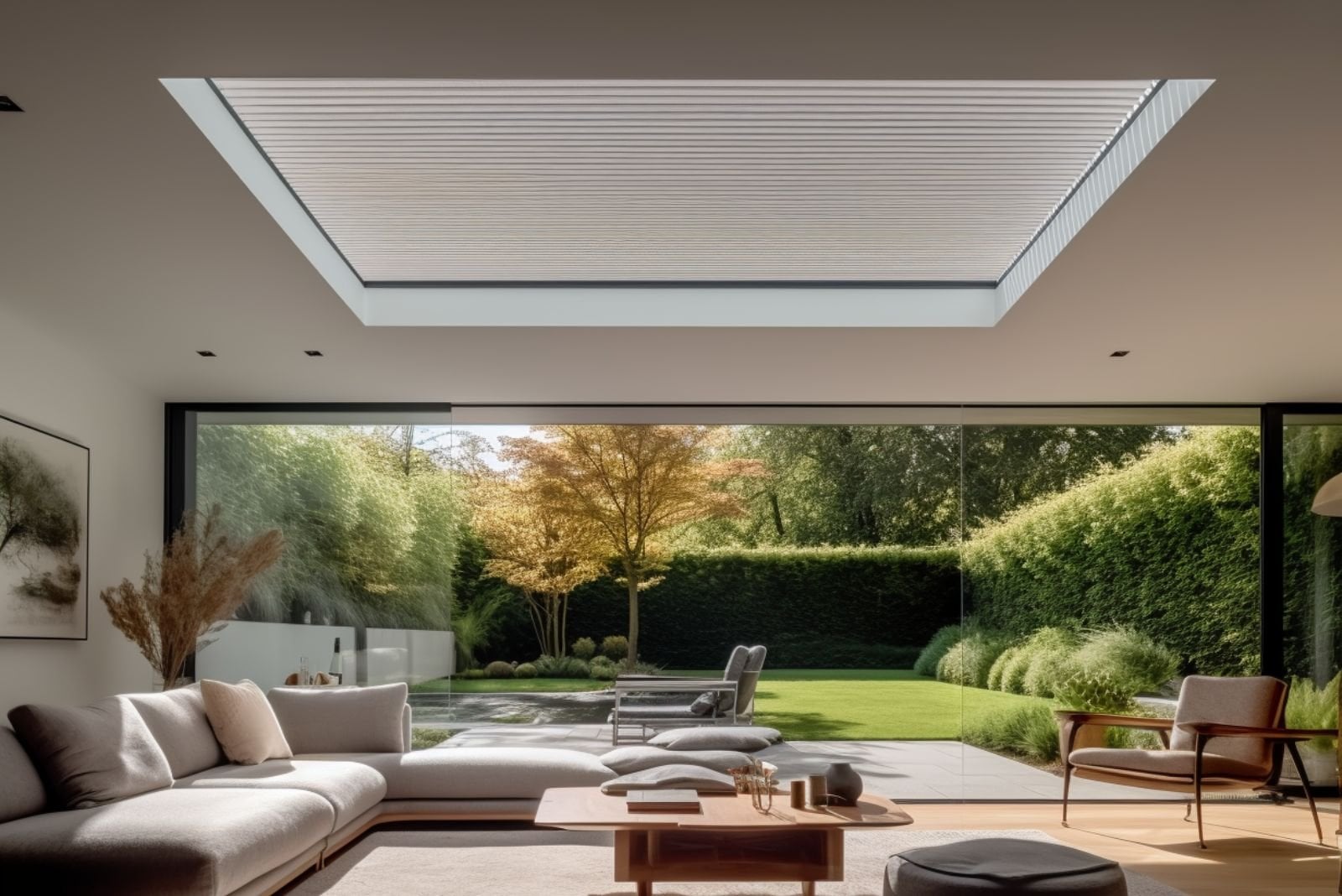 Flat Roof Skylight 800 x 1200 mm, Fixed, Frameless, Triple Glazed, 49 ...